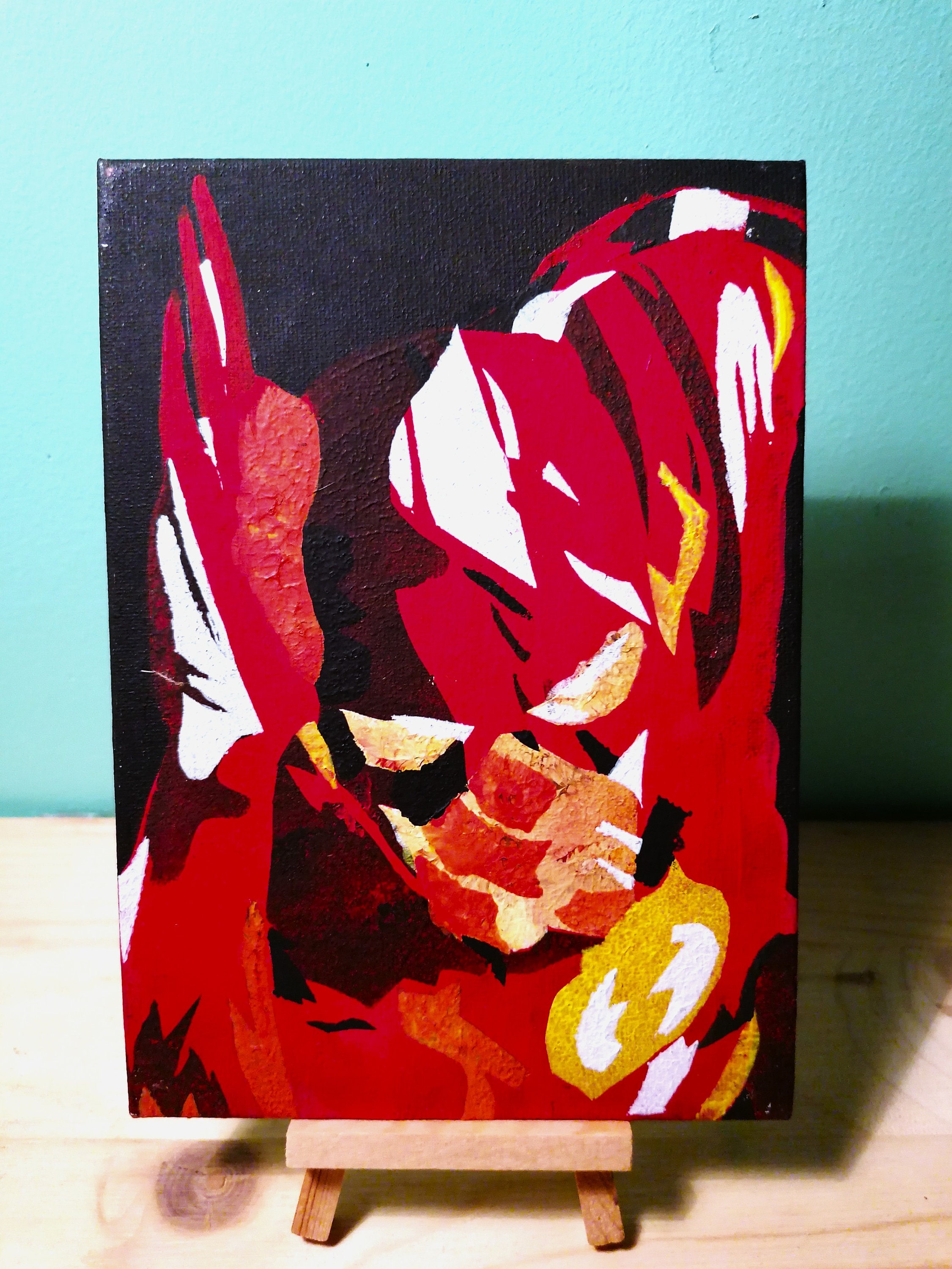 Acrylic Painting Marvel DC the Flash Captain Marvel Batman Green ...