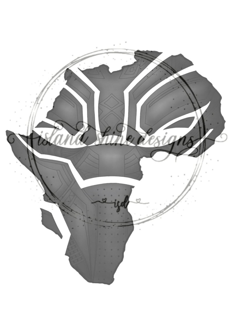 Black Panther Africa Map - Etsy