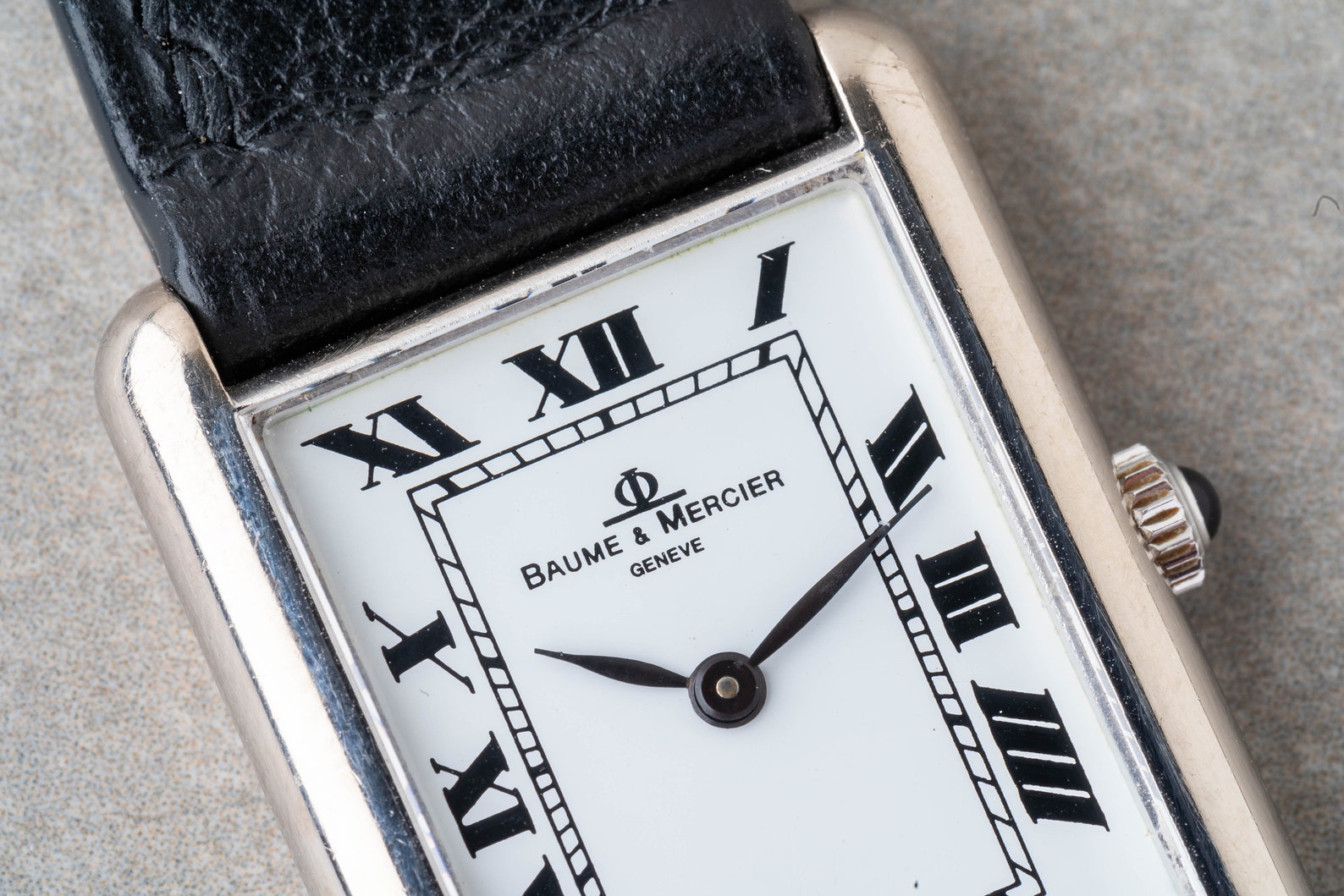 1970s Baume & Mercier 18K White Gold Mechanical Tank Ref. 37077 - Etsy