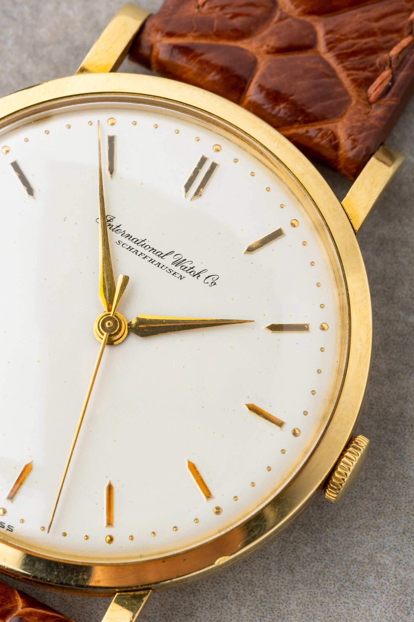 1955 IWC Cal.89 Hand Wind 18K Solid Gold - Etsy
