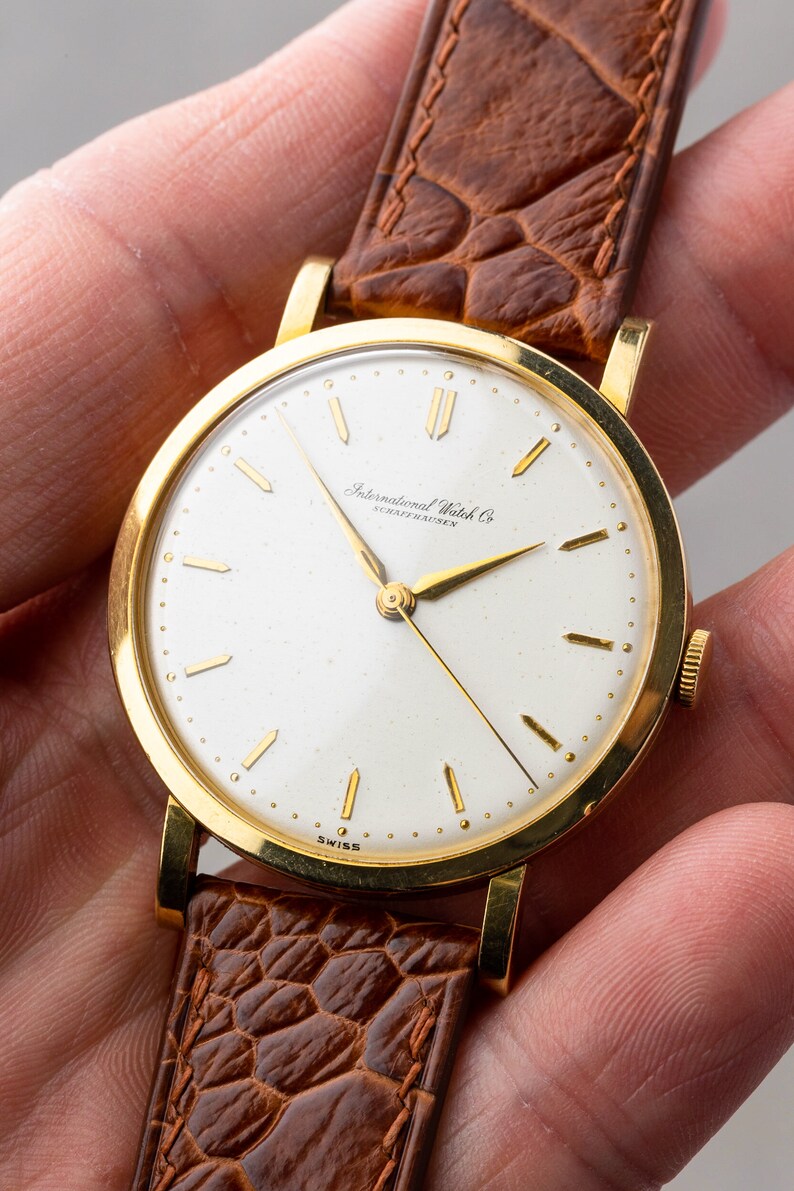 1955 IWC Cal.89 Hand Wind 18K Solid Gold - Etsy