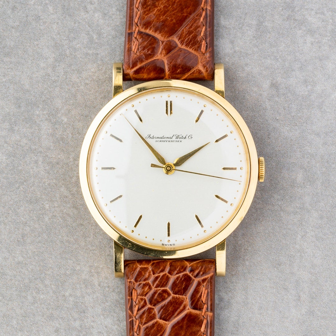 1955 IWC Cal.89 Hand Wind 18K Solid Gold - Etsy