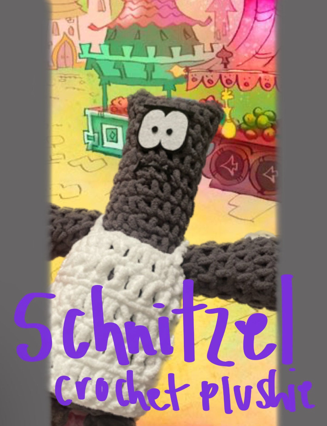 Schnitzel chowder Crochet Plushie Pattern - Etsy