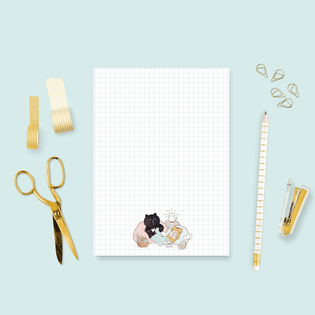 Cat Notepad Animal Notepad to Do List Notepad Lined Notepad - Etsy