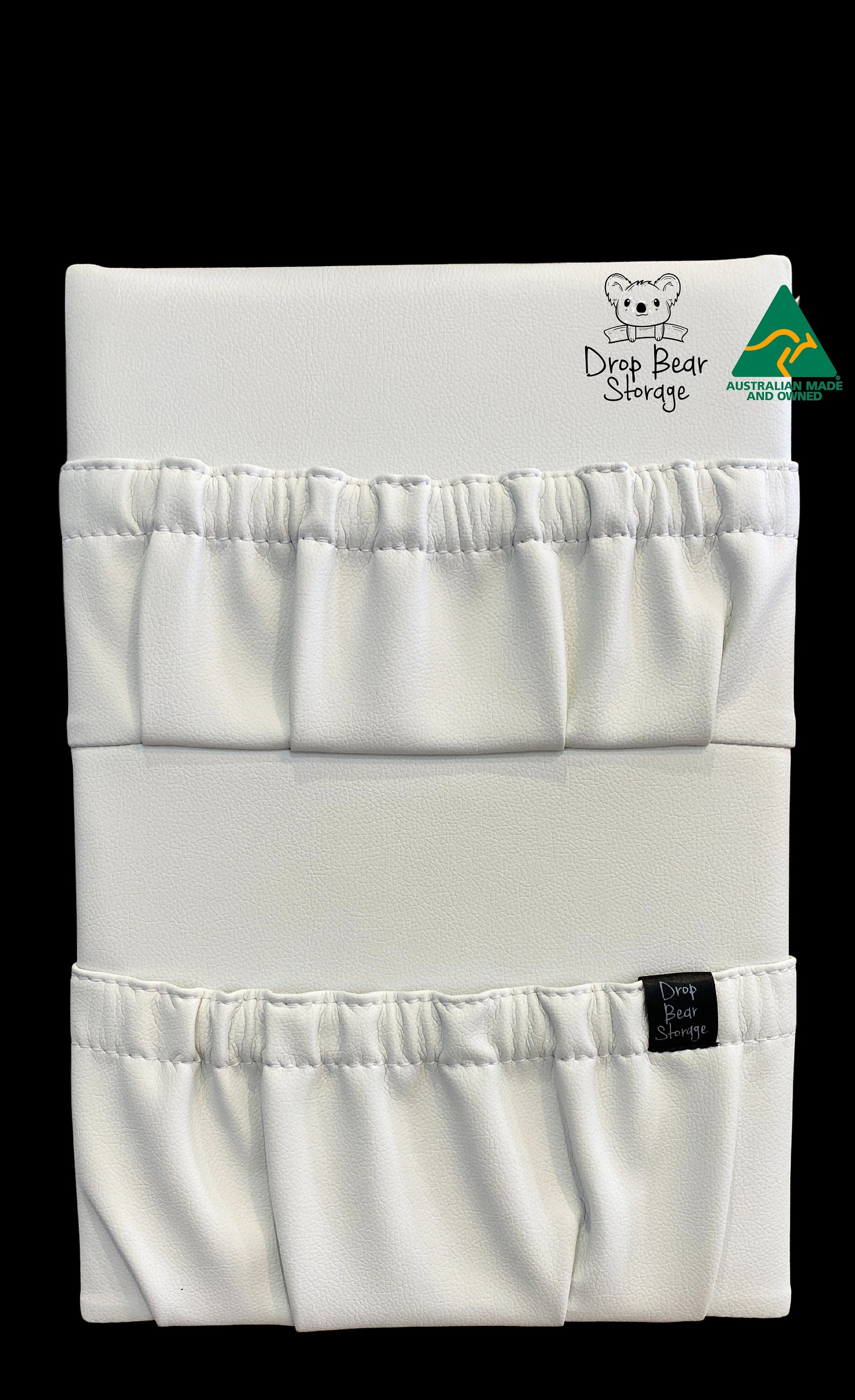 Caravan or Motorhome Double Storage Pockets / Pouch Leatherette Drop ...