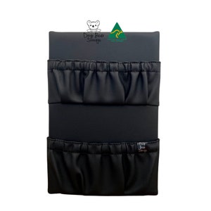 Caravan or Motorhome Double Storage Pockets / Pouch Leatherette Drop ...
