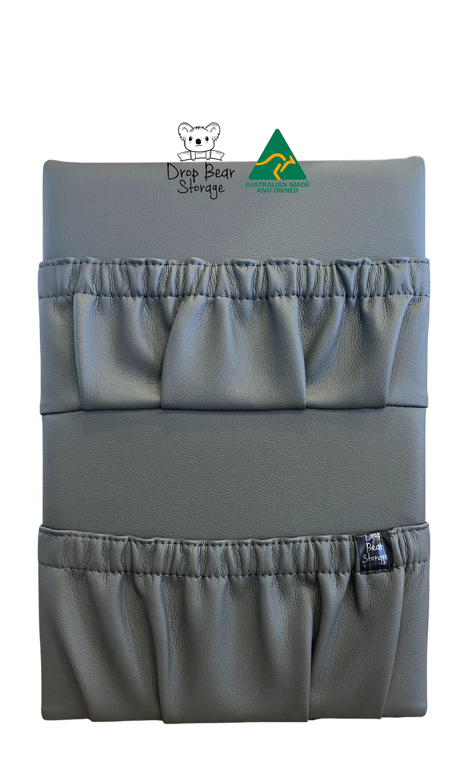 Caravan or Motorhome Double Storage Pockets / Pouch Leatherette Drop ...