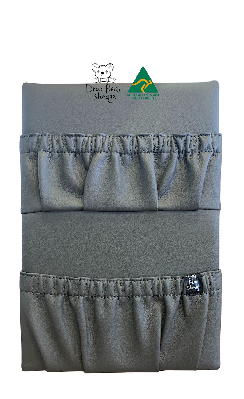 Caravan or Motorhome Double Storage Pockets / Pouch Leatherette Drop ...