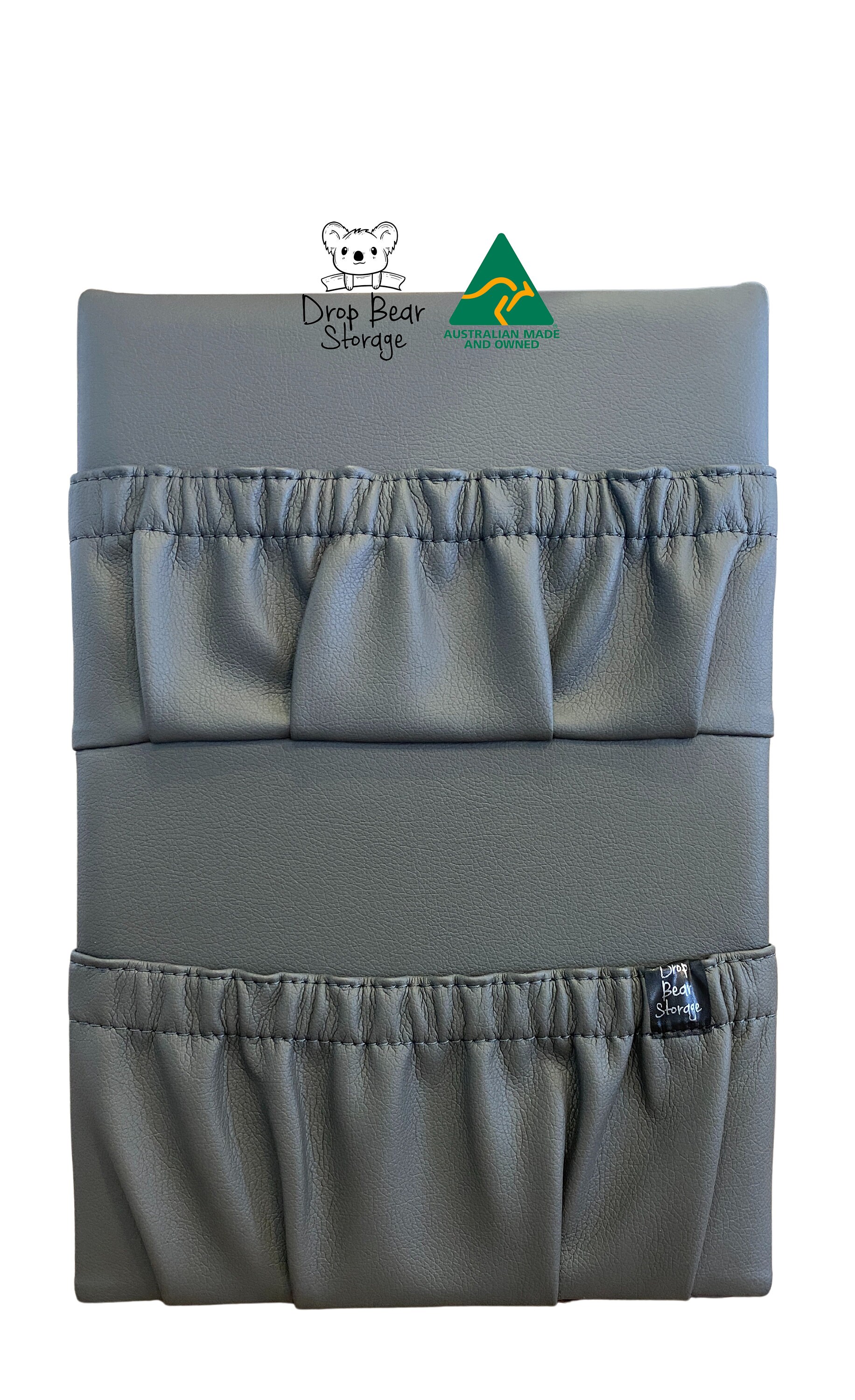 Caravan or Motorhome Double Storage Pockets / Pouch Leatherette Drop ...
