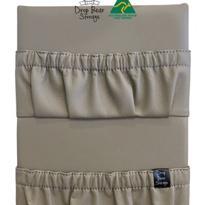 Caravan or Motorhome Double Storage Pockets / Pouch Leatherette Drop ...