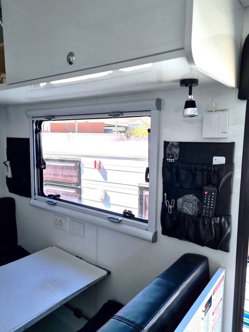 Caravan Storage Pocket Double - Vinyl - Drop Bear Storage, 100% ...