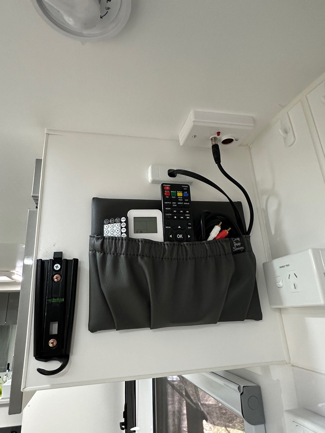 Caravan Storage Pocket Mini - Leatherette - Drop Bear Storage, 100% ...