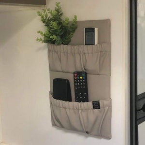 Caravan or Motorhome Double Storage Pockets / Pouch Leatherette Drop ...