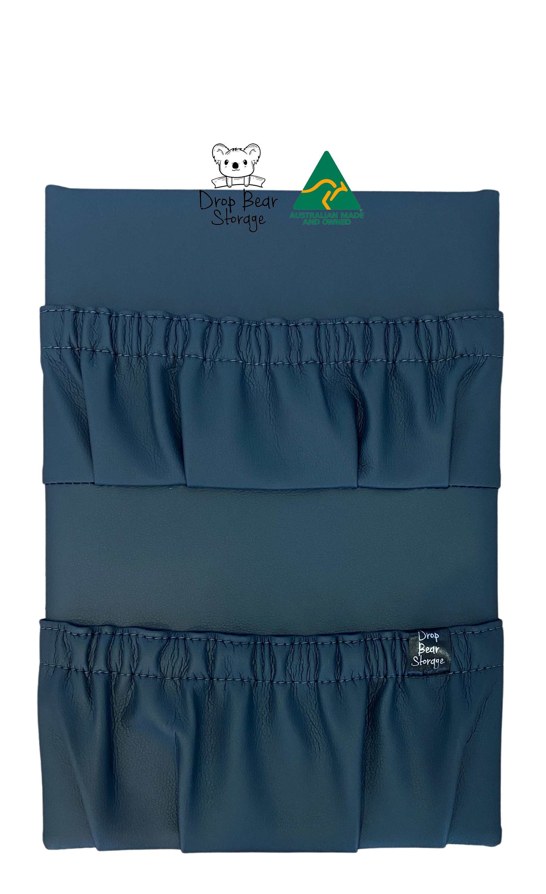 Caravan or Motorhome Double Storage Pockets / Pouch Leatherette Drop ...