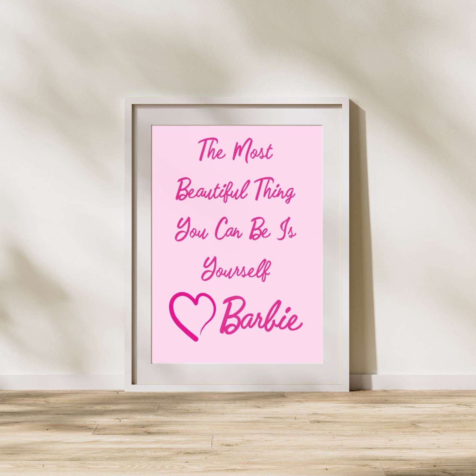 Empowerment in Pink: Inspiring Barbie Quote Digital Print (Download Now ...
