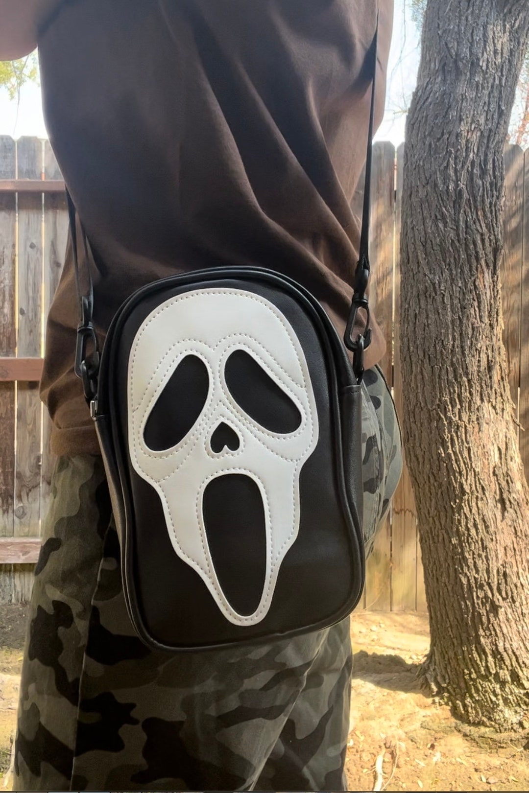 Ghost Face Bag, Scream Purse, Halloween, Purse, Side Bag, Leather Purse ...