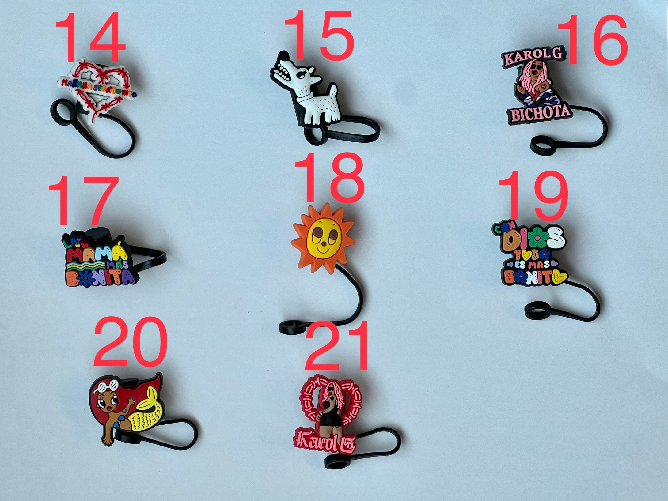 Karol G Straw Toppers - Etsy