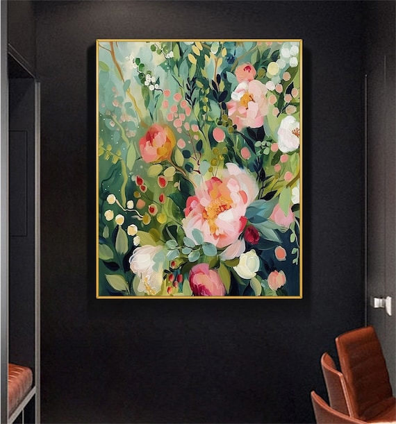 Green Flower Painting 6,000+ Oil Painting Flowers Stock Illustrations,