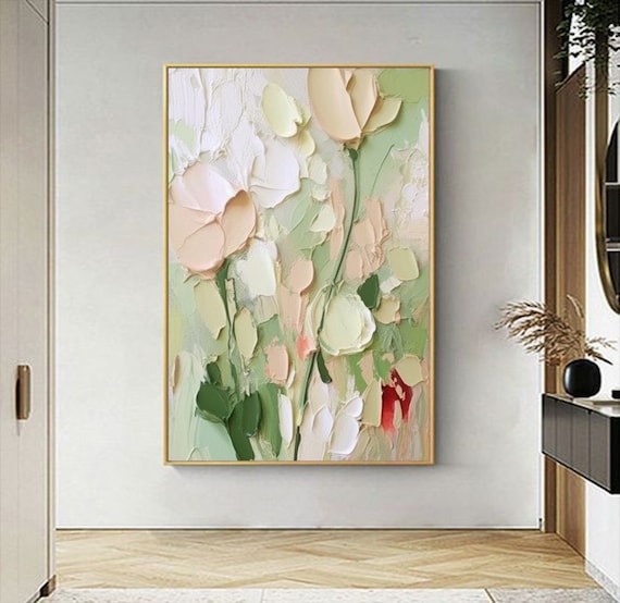 Green Flower Painting 6,000+ Oil Painting Flowers Stock Illustrations,