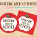 Printable Welcome Back to School Cookie Tags, Classroom Gift Tag, Back ...