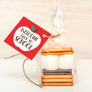 Printable Welcome Back to School Cookie Tags, Classroom Gift Tag, Back ...