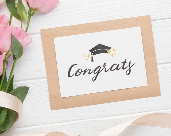 Printable Graduation Card Congratulations Graduate Congrats | Etsy