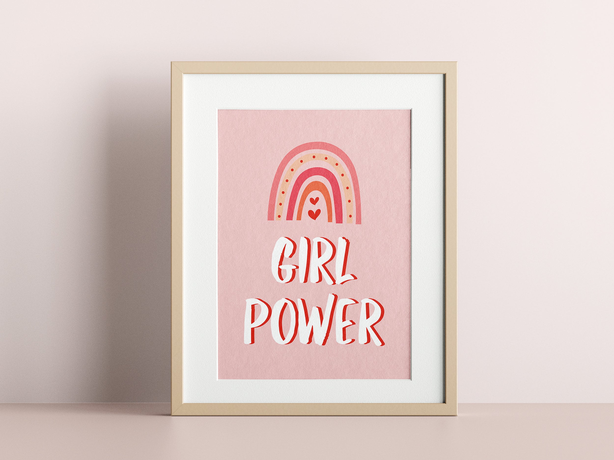 Printable Girl Power Poster, GRL PWR Print, Girl Room Decor, Pink ...