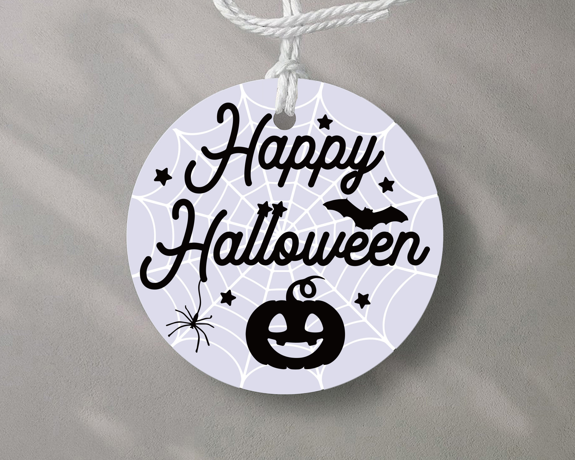 Printable Halloween Gift Tags, Happy Halloween Cookie Tags, 2.2 Round ...