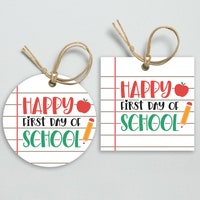 Printable Welcome Back to School Cookie Tags, Classroom Gift Tag, Back ...