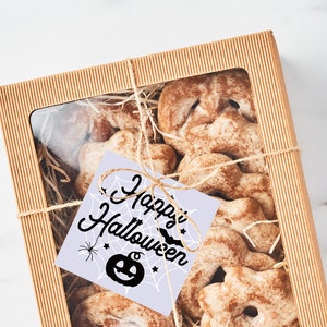 Printable Halloween Gift Tags, Happy Halloween Cookie Tags, 2.2 Round ...