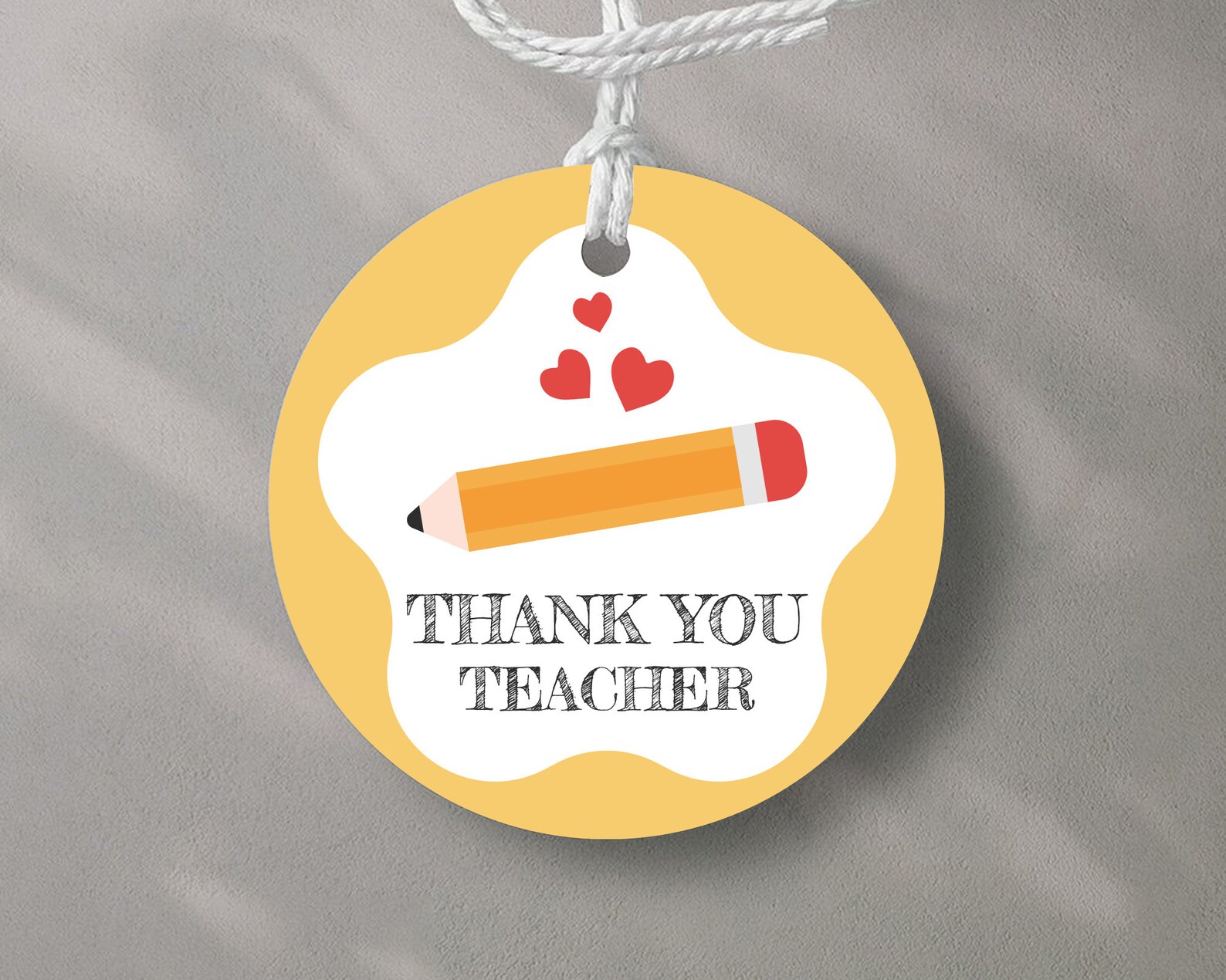 Printable Teacher Cookie Tags, Thank You Teacher Appreciation Gift Tag ...