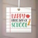 Printable Happy First Day of School Tag, Back to School Cookies Tags ...