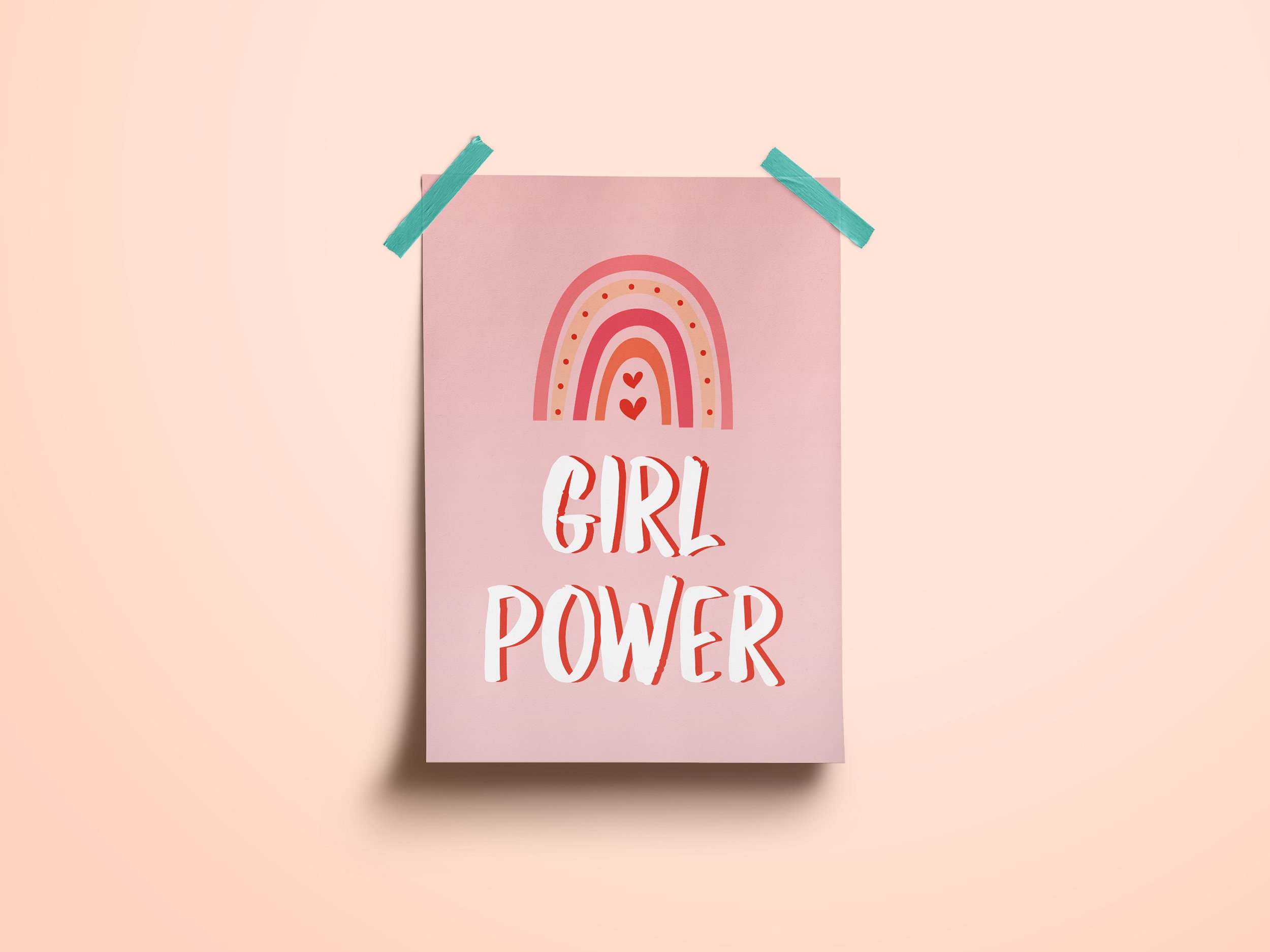 Printable Girl Power Poster, GRL PWR Print, Girl Room Decor, Pink ...