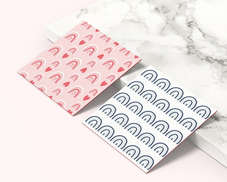 Printable Pastel Rainbow Digital Paper Pack, Rainbow Pastel Scrapbook ...