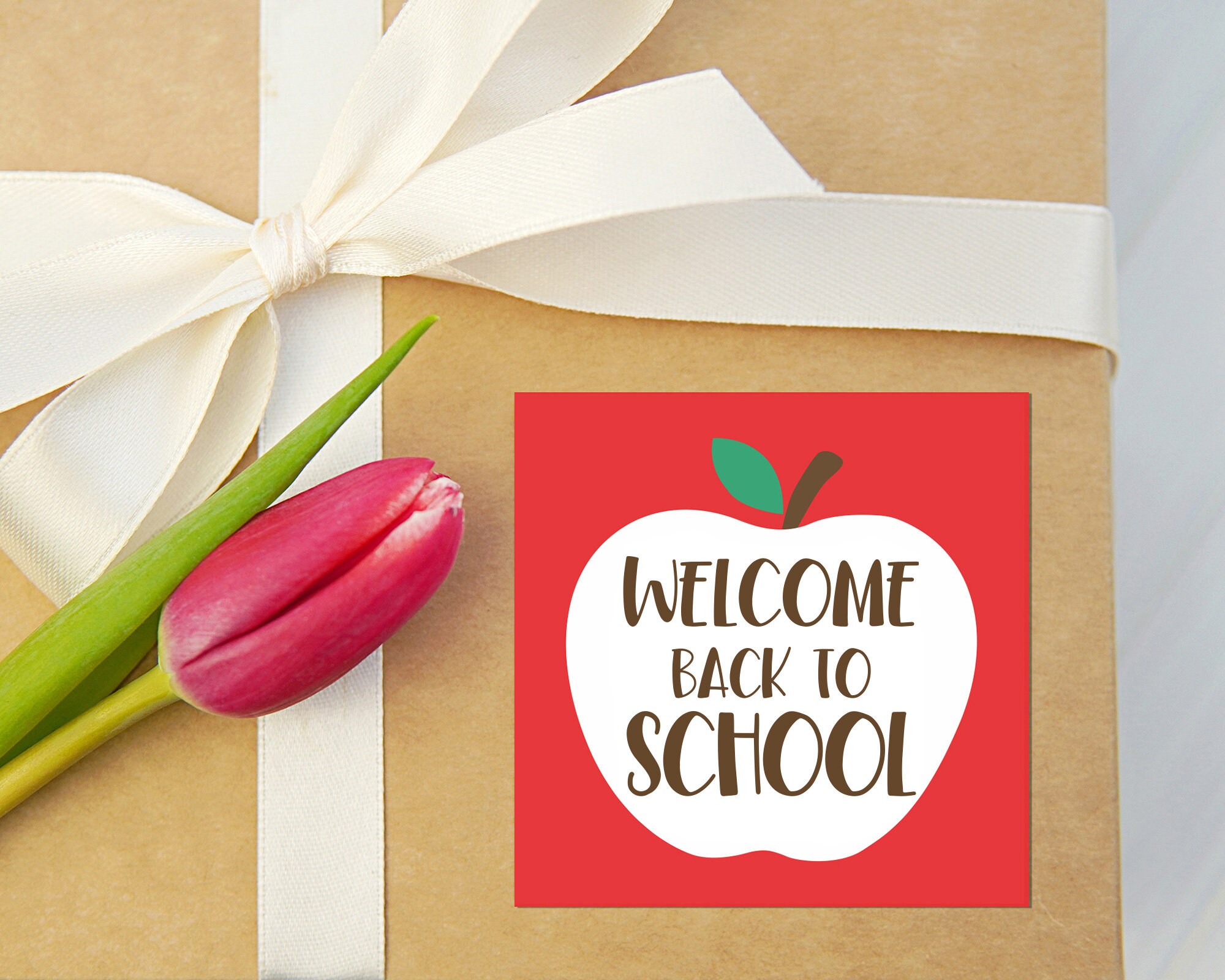Printable Welcome Back to School Cookie Tags, Classroom Gift Tag, Back ...