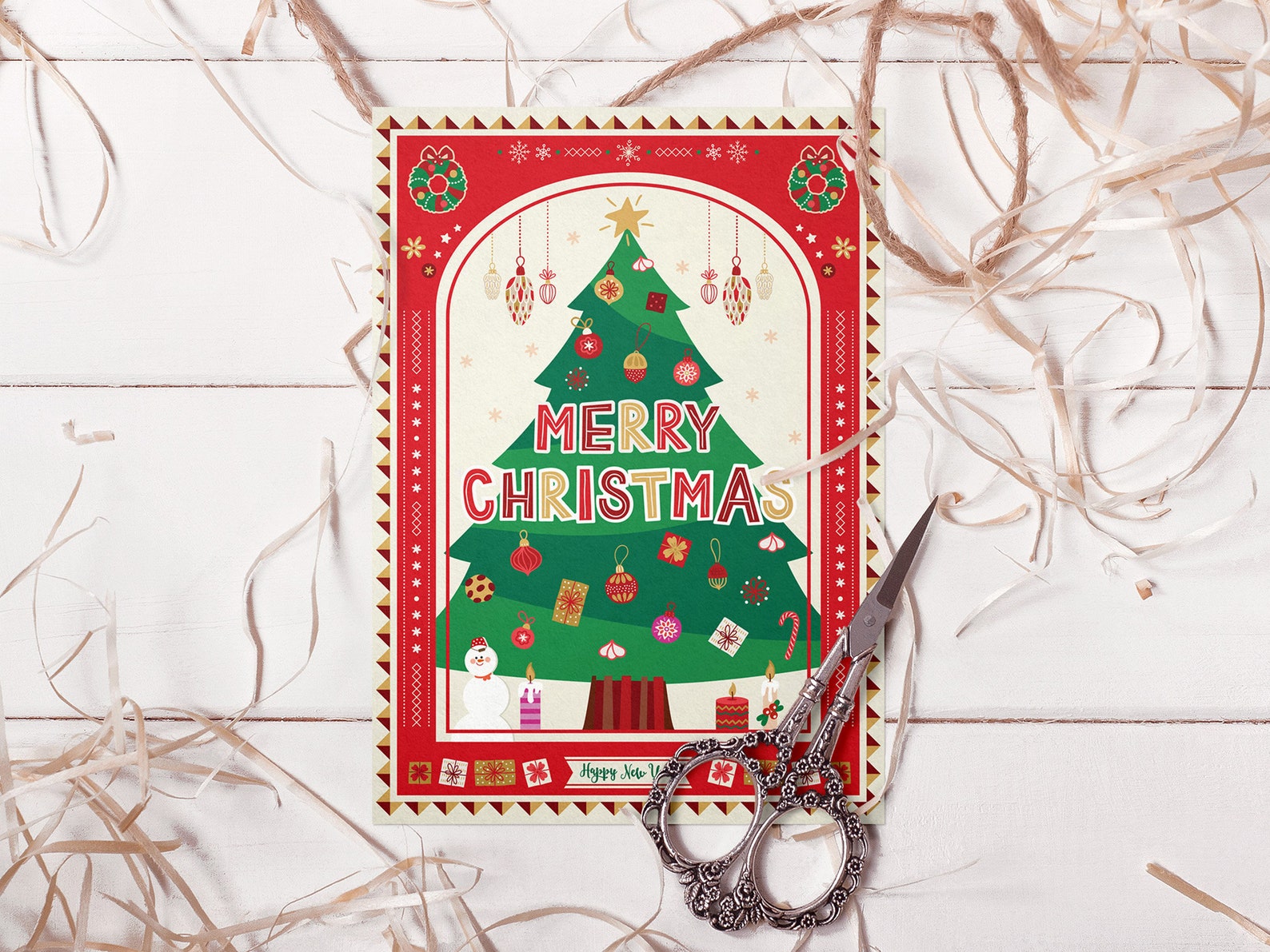 Printable Christmas Wall Art, Christmas Poster Prints, Merry Christmas ...