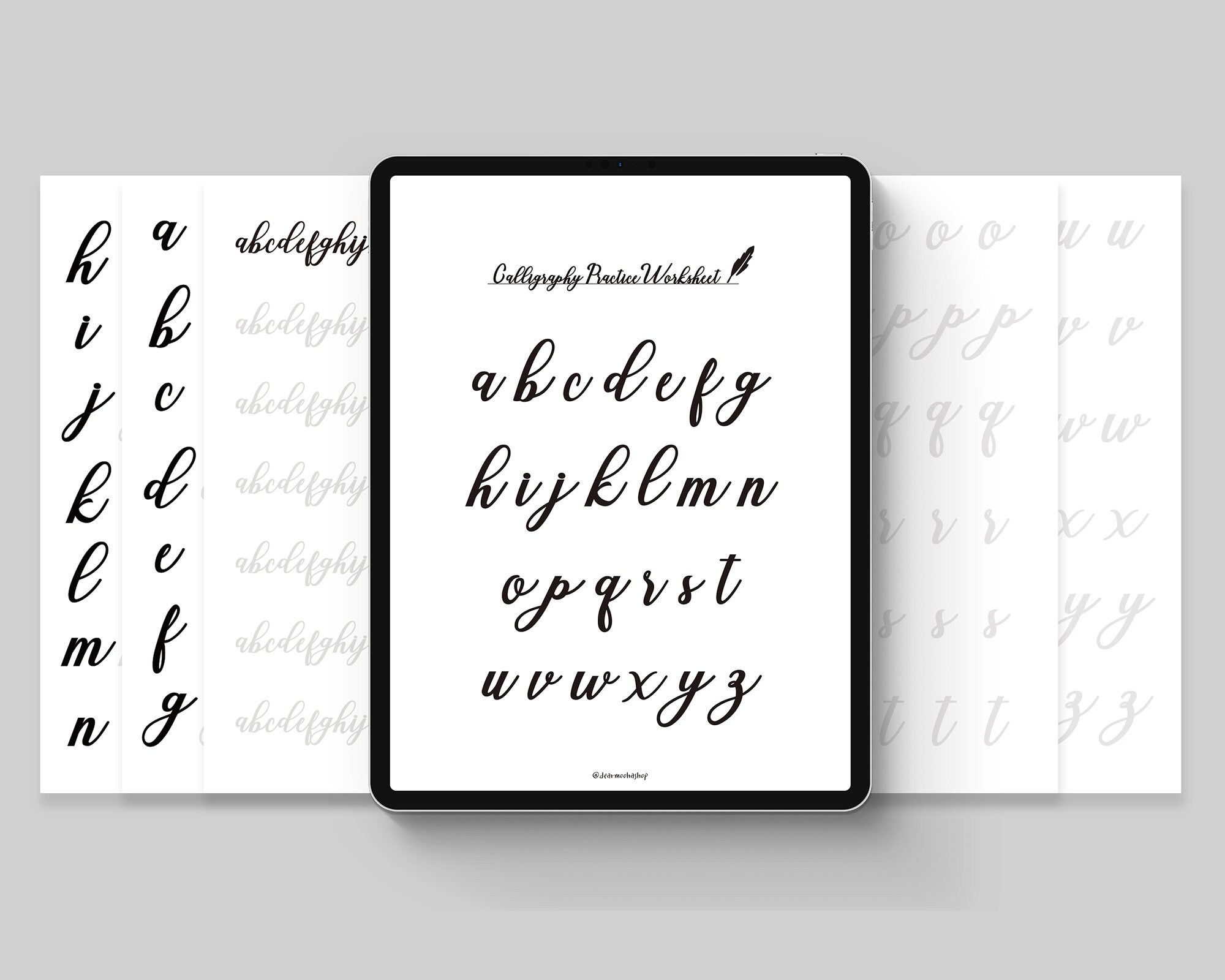 Printable Calligraphy Practice Worksheet Handwriting Practice - Etsy