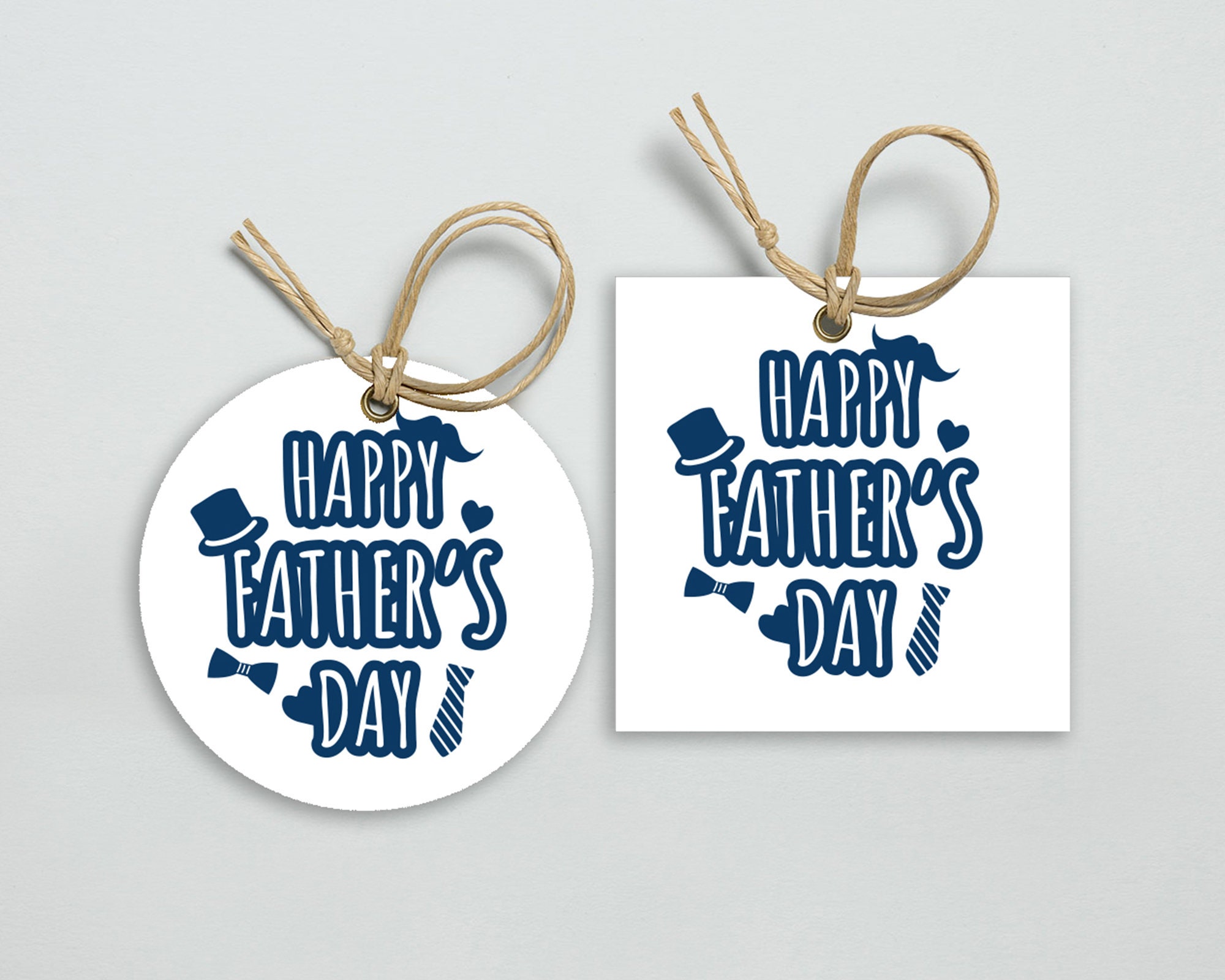 Printable Father's Day Gift Tags, Happy Fathers Day Cookie Tags, Dad's ...