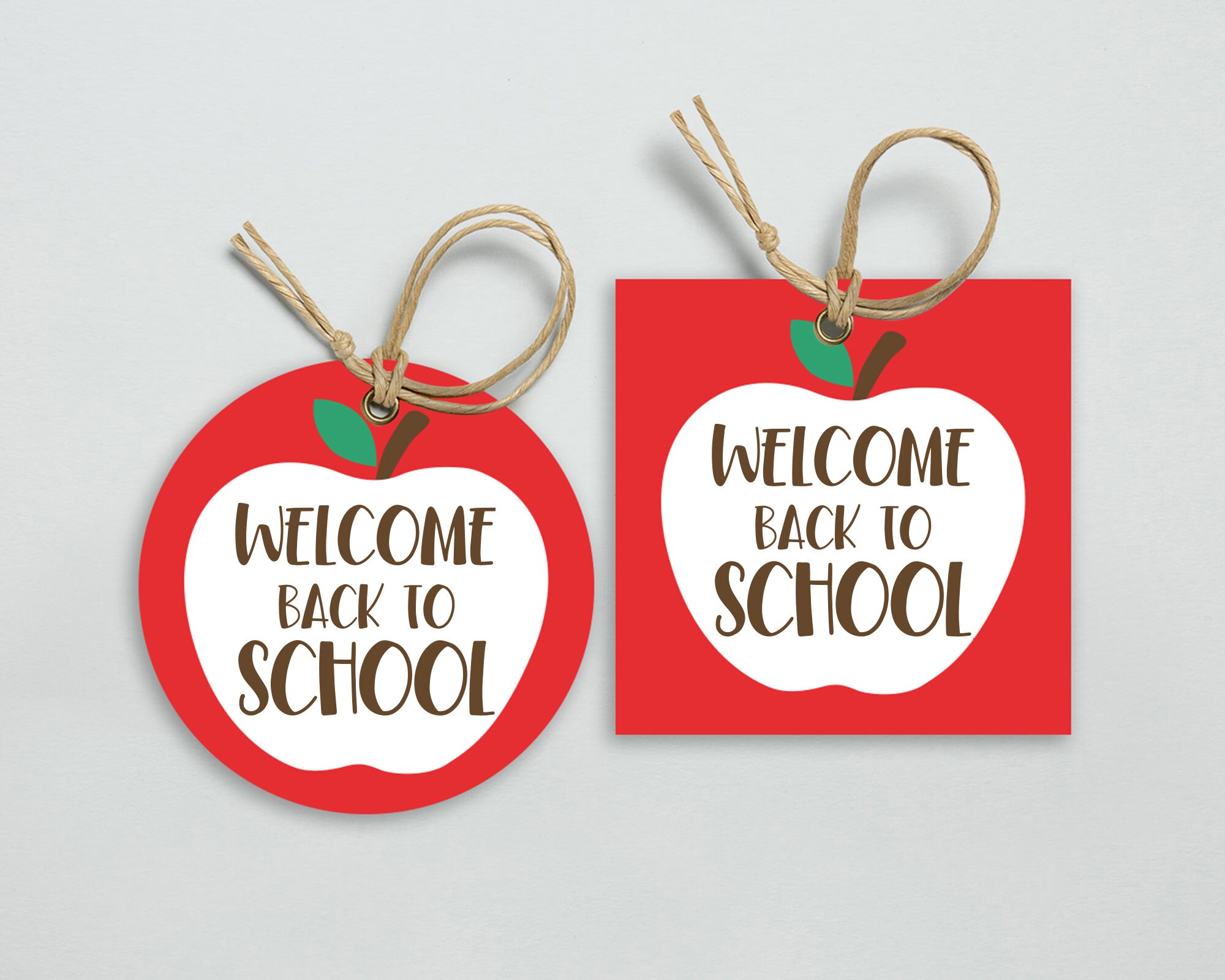 Printable Welcome Back to School Cookie Tags, Classroom Gift Tag, Back ...