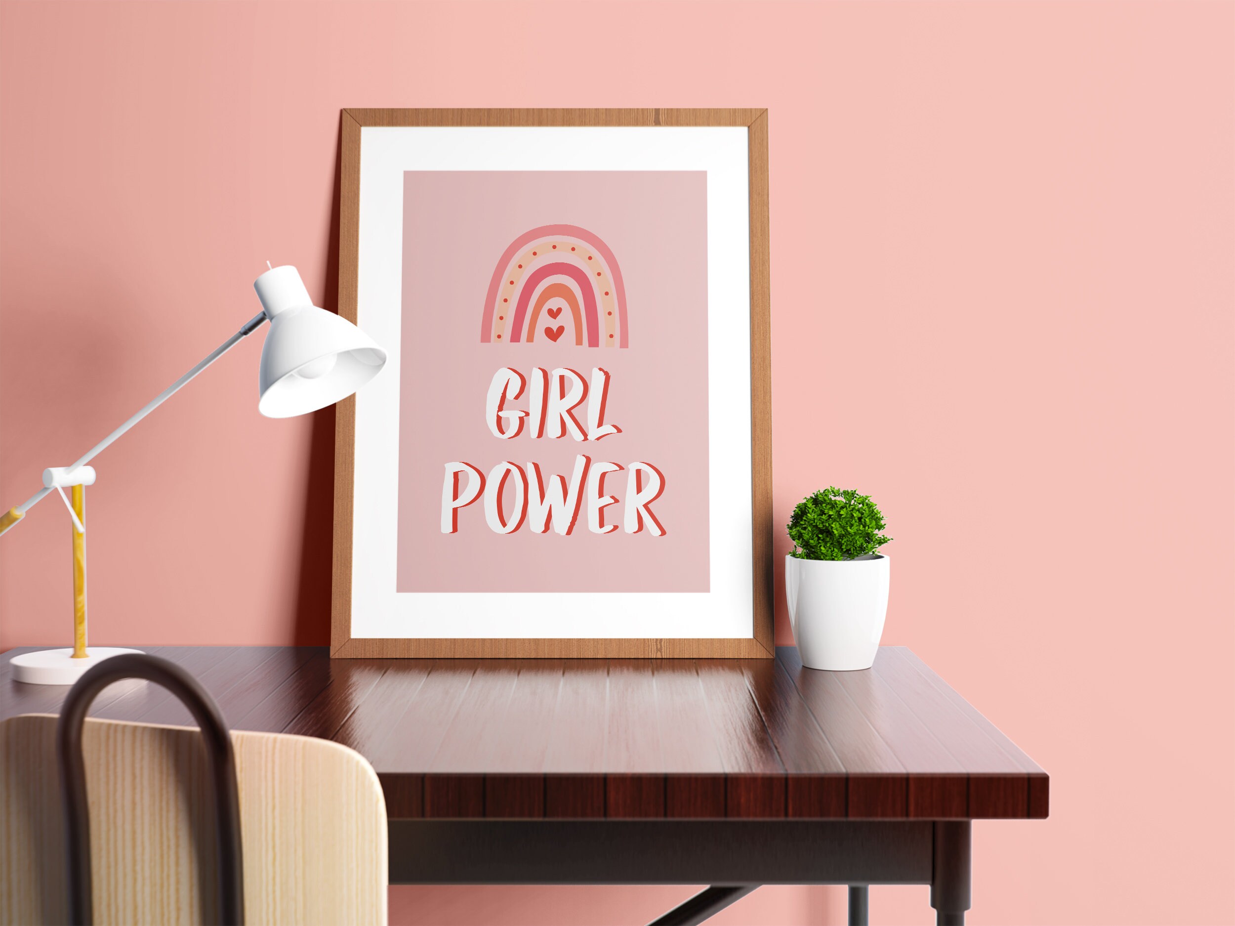 Printable Girl Power Poster, GRL PWR Print, Girl Room Decor, Pink ...