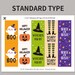Printable Halloween Gift Tags, Happy Halloween Cookie Tags, Halloween ...
