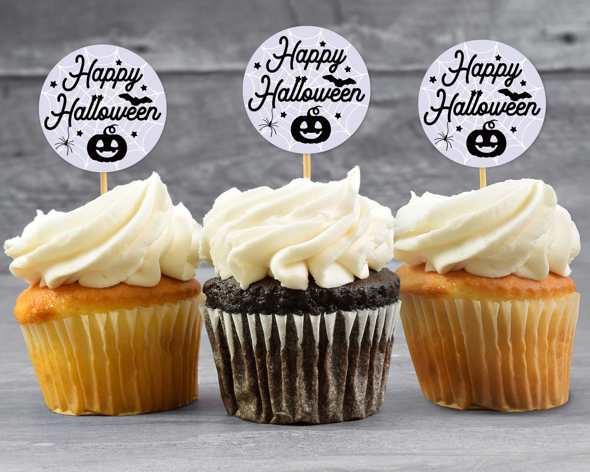 Printable Halloween Gift Tags, Happy Halloween Cookie Tags, 2.2 Round ...