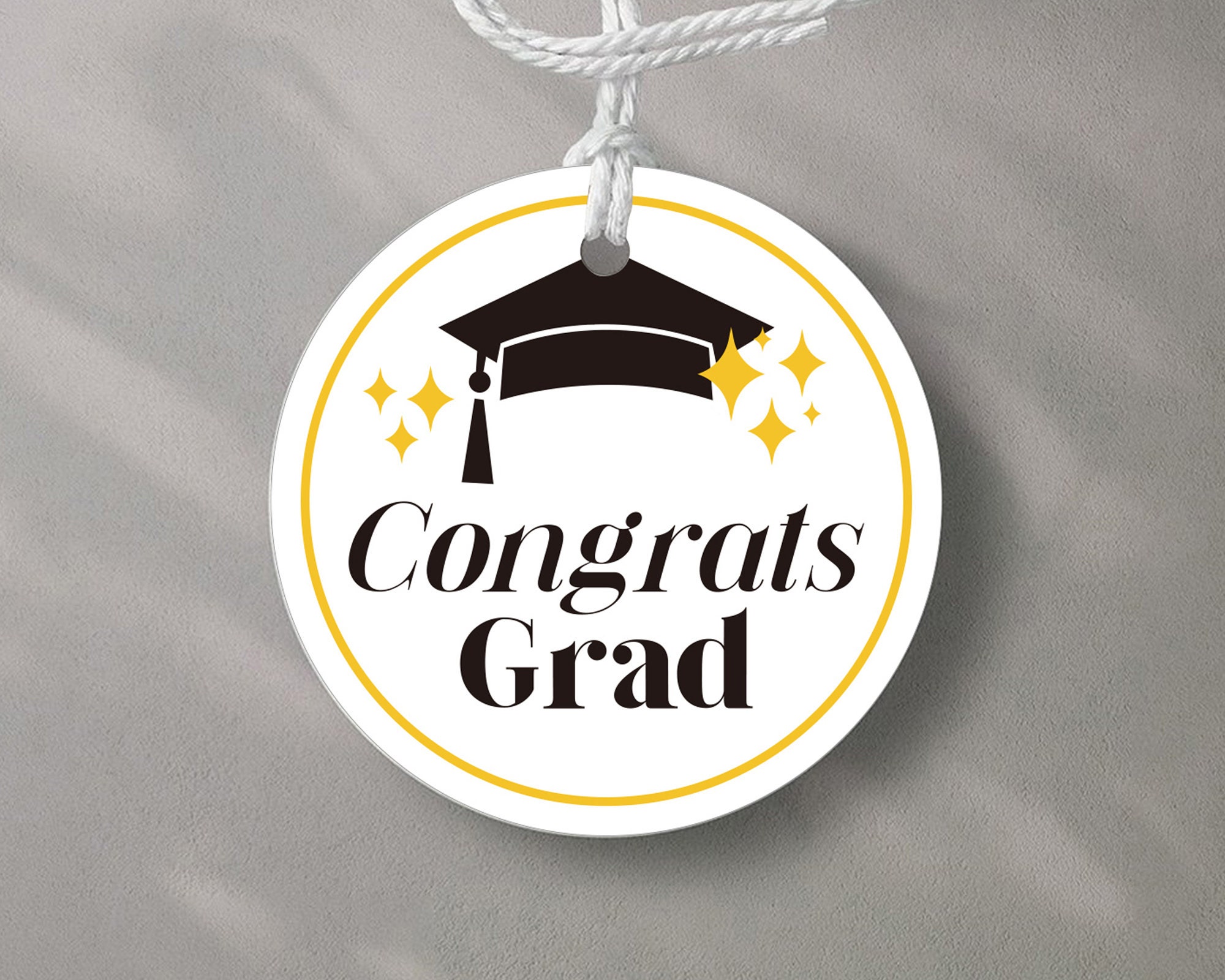Printable Graduation Gift Tags, Graduation Cookie Tags, 2.2 Round Gift ...