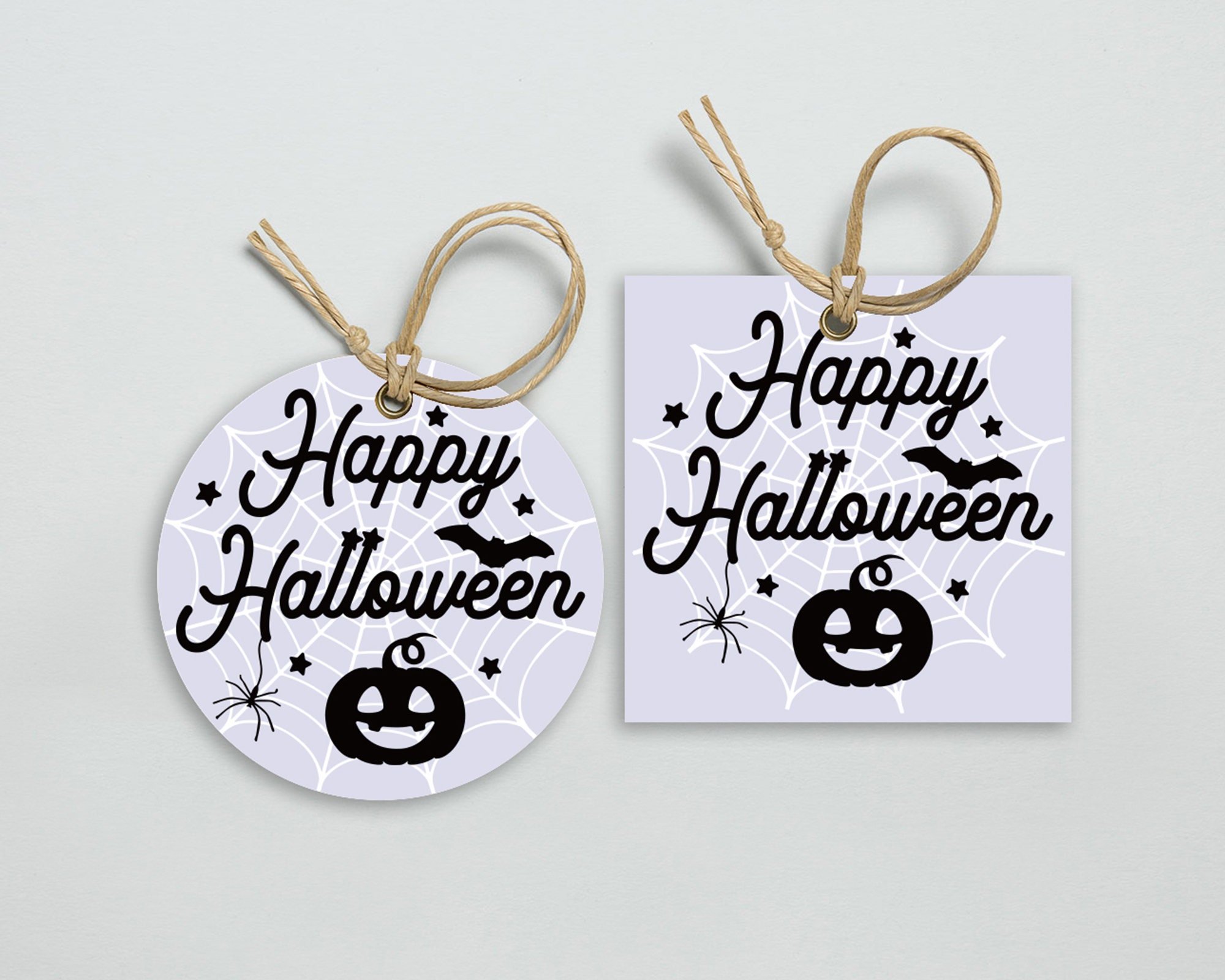 Printable Halloween Gift Tags, Happy Halloween Cookie Tags, 2.2 Round ...