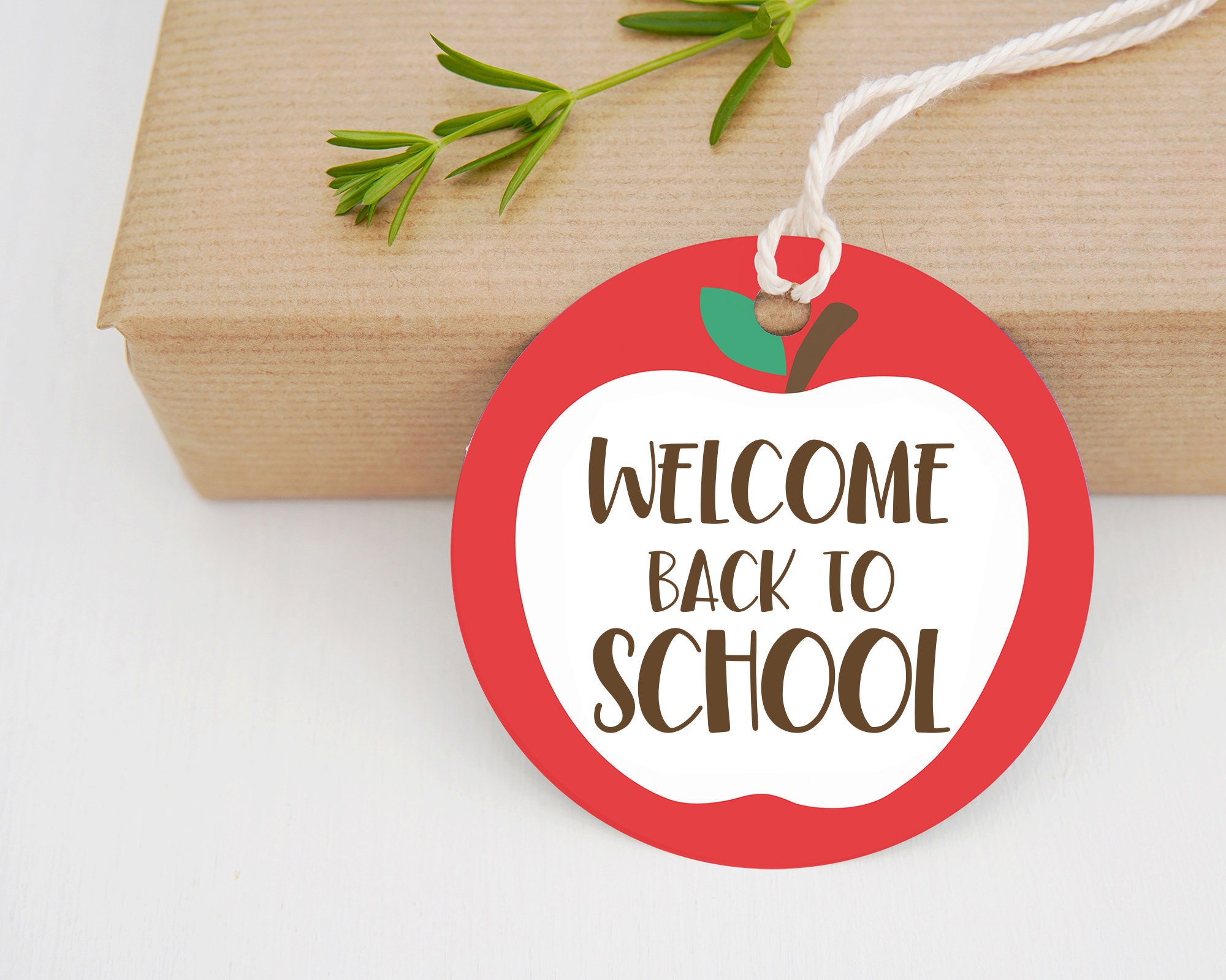 Printable Welcome Back to School Cookie Tags, Classroom Gift Tag, Back ...