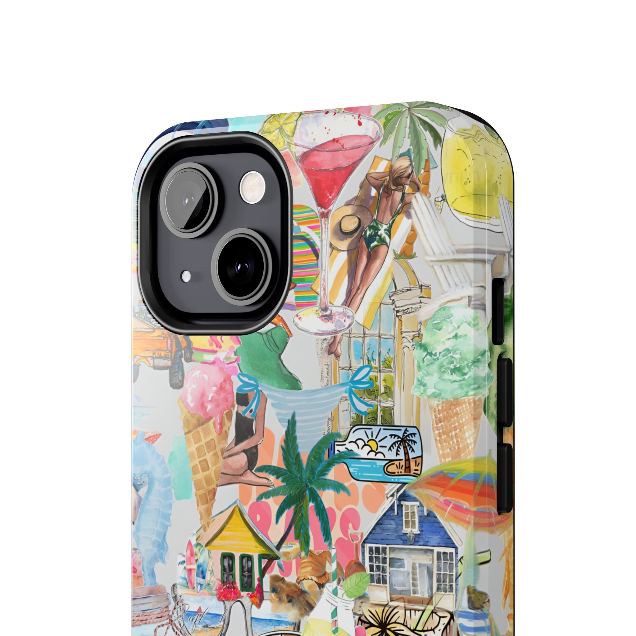 Exotic Beach Collage Phone Case for iPhone 15 Pro Max, 14, 13, 12, 11 ...