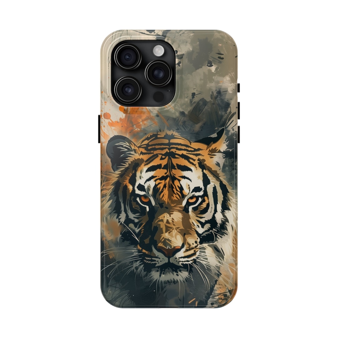 Tiger Phone Case for iPhone 15 Pro Max, 14, 13, 12, 11, XR, 8+, 7, SE ...