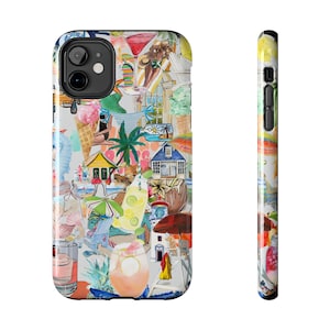 Exotic Beach Collage Phone Case for iPhone 15 Pro Max, 14, 13, 12, 11 ...