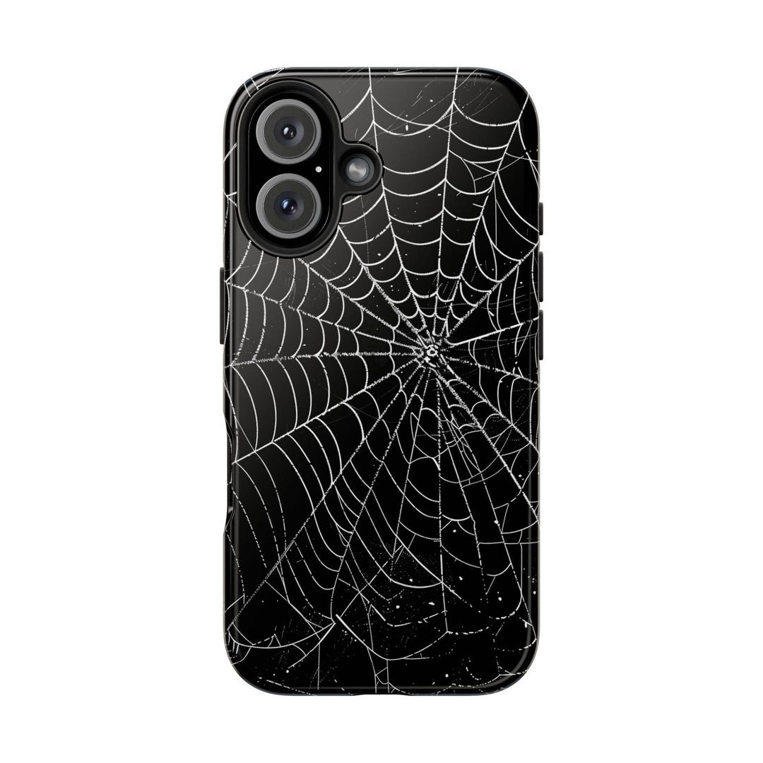 Goth Spider Web Phone Case for iPhone 16 Pro Max, 15, 14, 13, 12, 11 ...