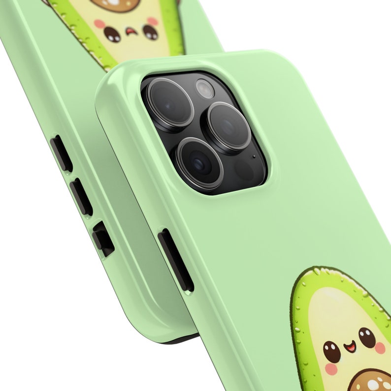 Cute Avocado Lover Vegan Green Design Phone Case Rugged Protective ...